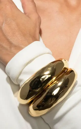Alexis Bittar Large Molten 14k -plated Cuff