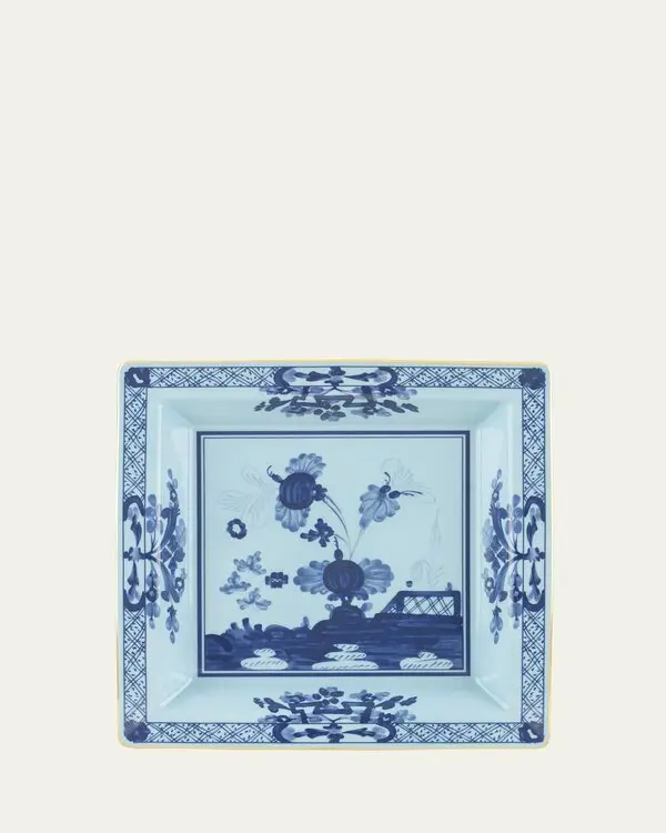 GINORI 1735 Iris Square Tray - Orienteit Iris