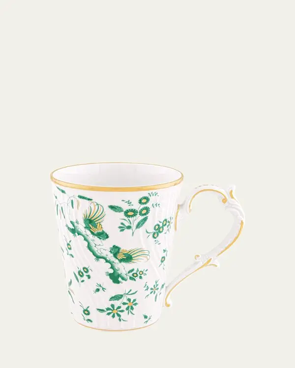 GINORI 1735 Mug, 13 Oz - Oro Di Doccia Giada