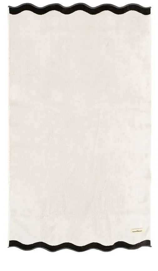 BUSINESS & PLEASURE Beach Towel In White - Riviera White