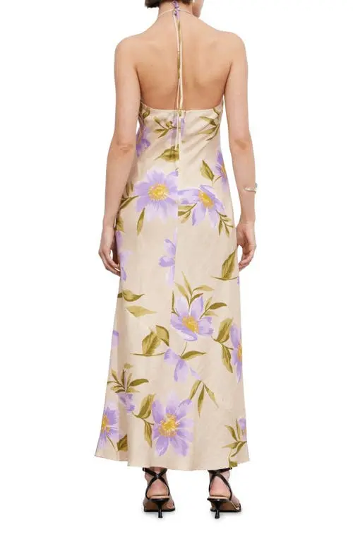 & Other Stories Floral Linen Halter Maxi Dress In Sander Print - 55% Off |  Editorialist