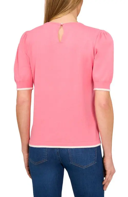 CECE DUPRAZ Contrast Edge Cotton Sweater