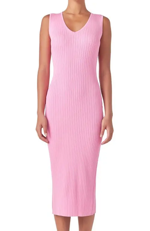 GREY LAB Rib Sleeveless Maxi Sweater Dress