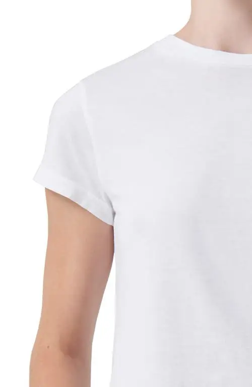 AGOLDE Adine Shrunken Supima® Cotton T-shirt - White