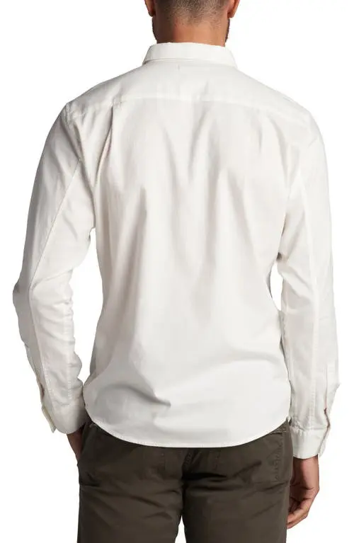ROAN Henrick Cotton Oxford Button-down Shirt - White
