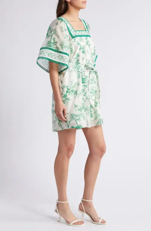 BTFL-LIFE Print Belted Mini Dress