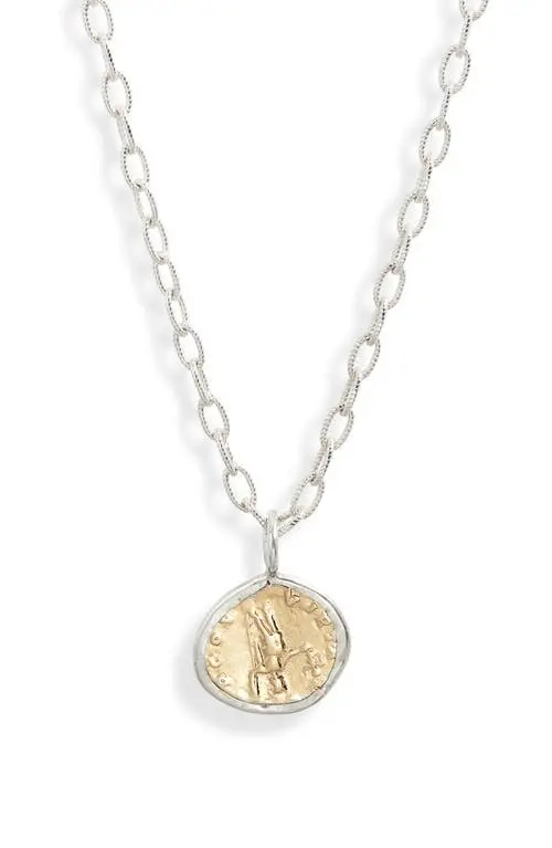 SET & STONES Parker Pendant Necklace - Mixed Metal Silver Gold