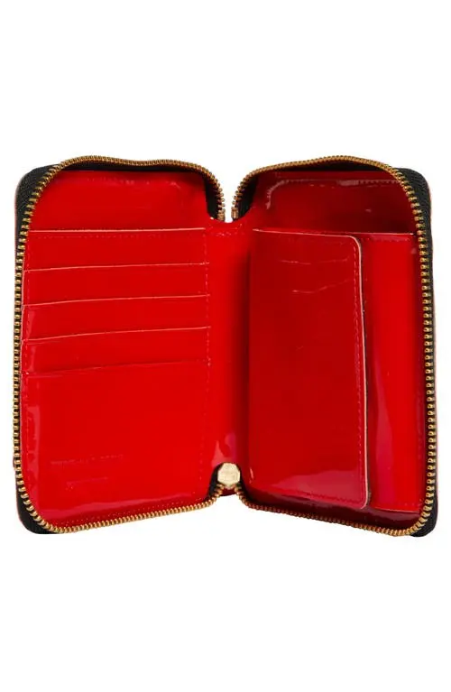 Comme Des Garçons Patent Leather Wallet - Red