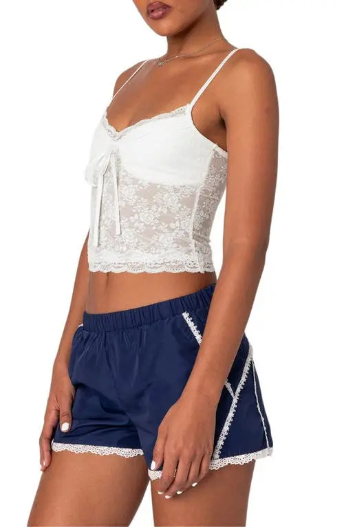 EDIKTED Lace Camisole - White