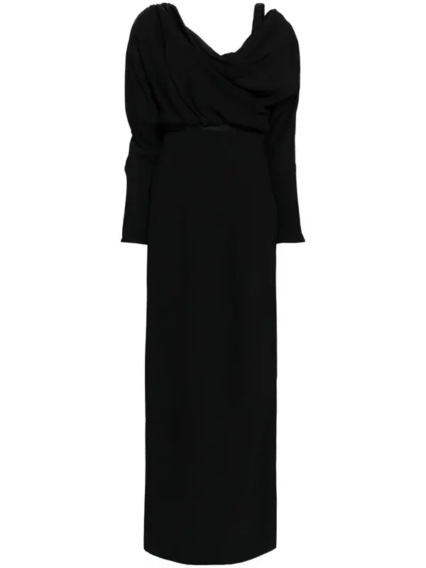 Giambattista Valli Draped Belted Midi Dress