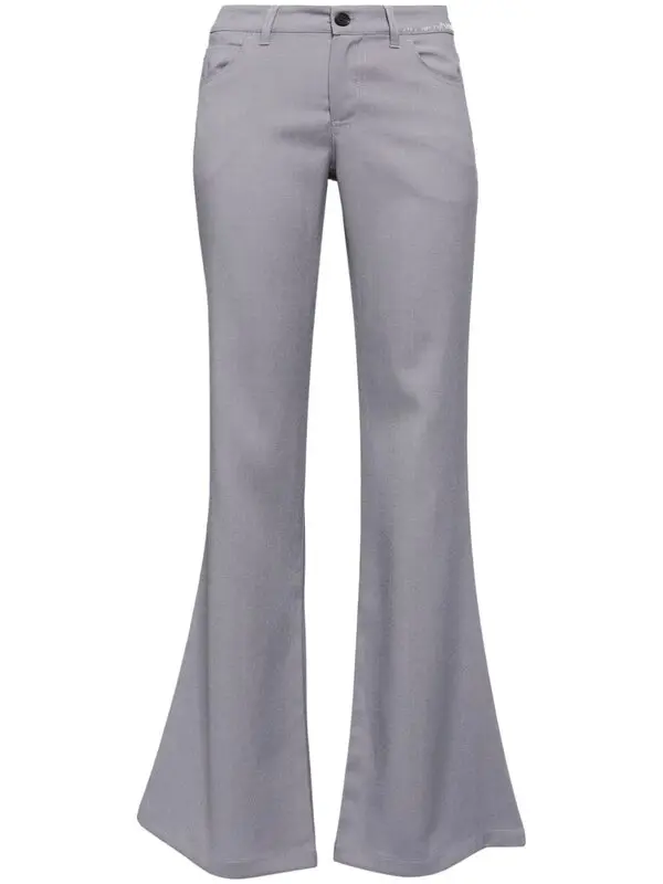 Marni Mid-rise Flared Wool Pants