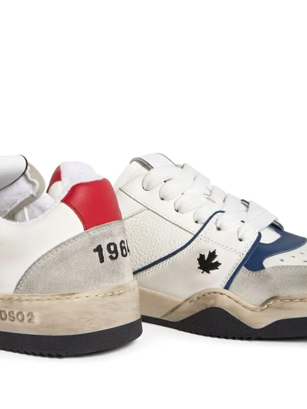 Dsquared2 Spiker Sneakers With Maple Leaf Embroidery