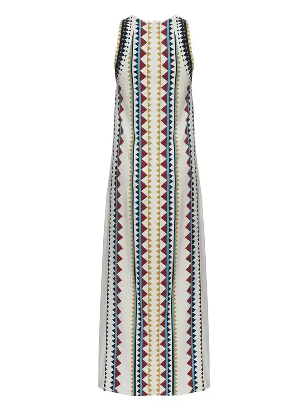 La DoubleJ Geometric-print Maxi Skirt