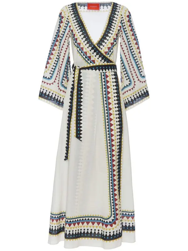 La DoubleJ Cotton Maxi Wrap Dress