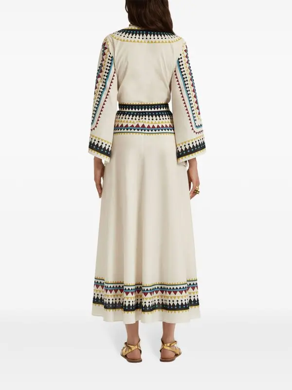 La DoubleJ Cotton Maxi Wrap Dress