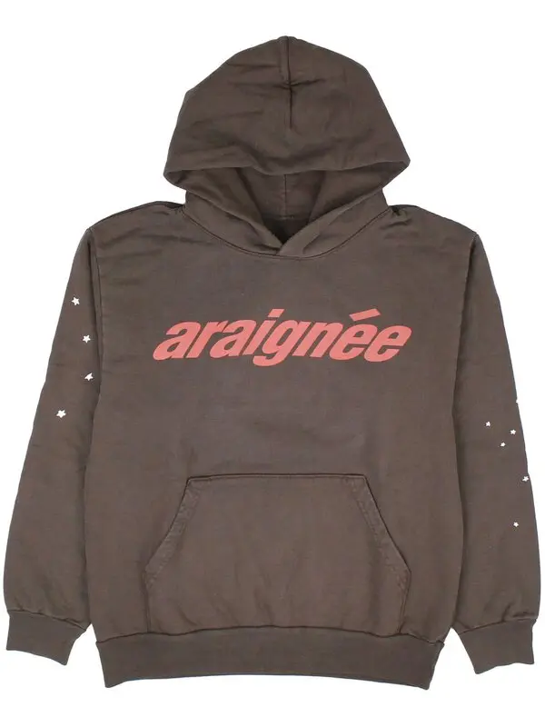 SP5DER Araignee Cotton Hoodie - Brown