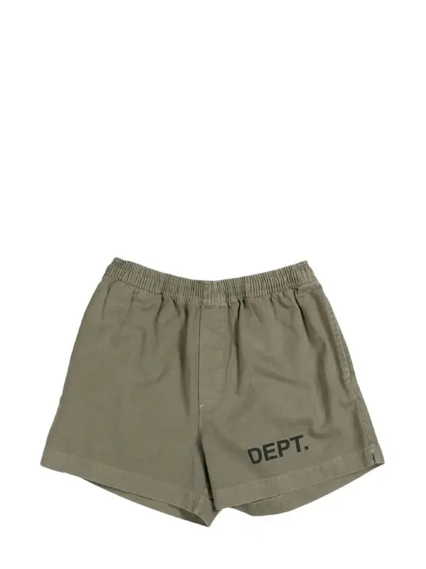 GALLERY DEPT. Logo Print Cotton Shorts