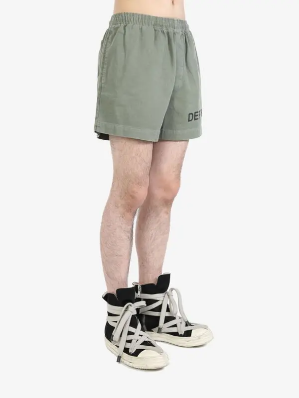 GALLERY DEPT. Logo Print Cotton Shorts