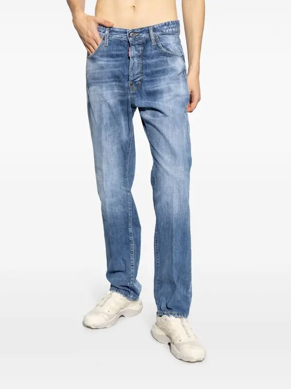 Dsquared2 Logo-patch Cotton Jeans