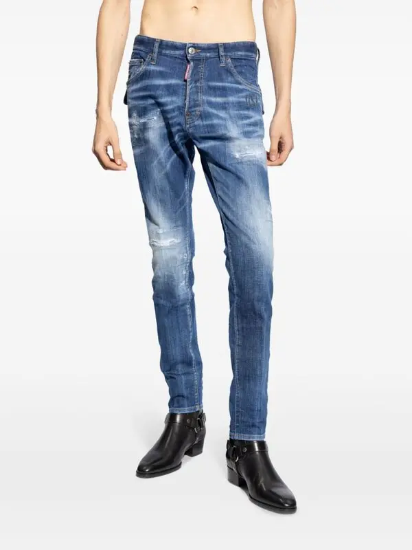Dsquared2 Distressed Regular-fit Jeans - Blue