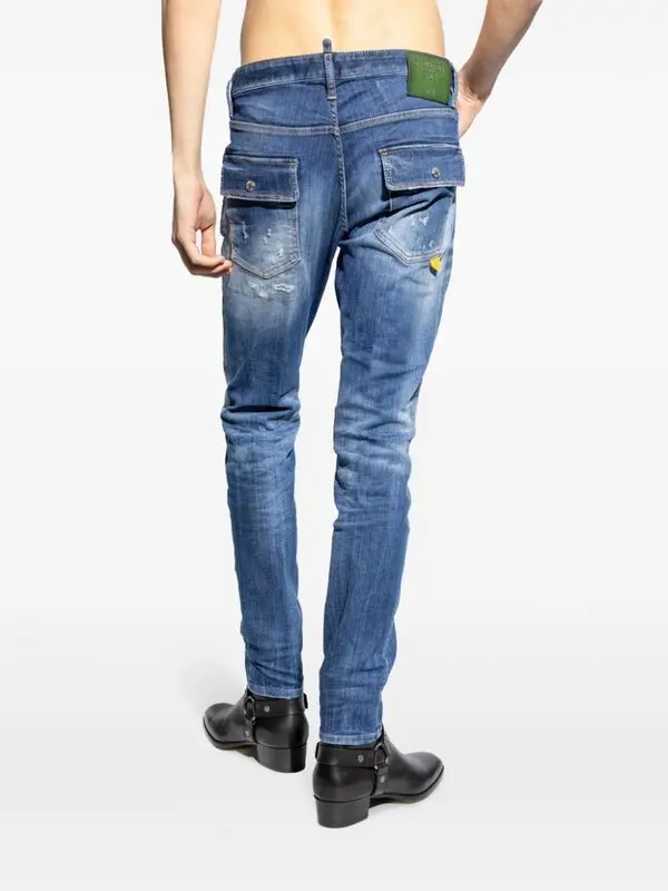 Dsquared2 Distressed Regular-fit Jeans - Blue