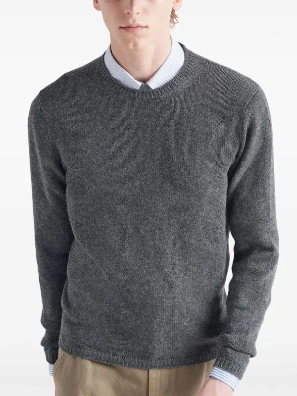 Prada Long-sleeve Cashmere Jumper - Grey