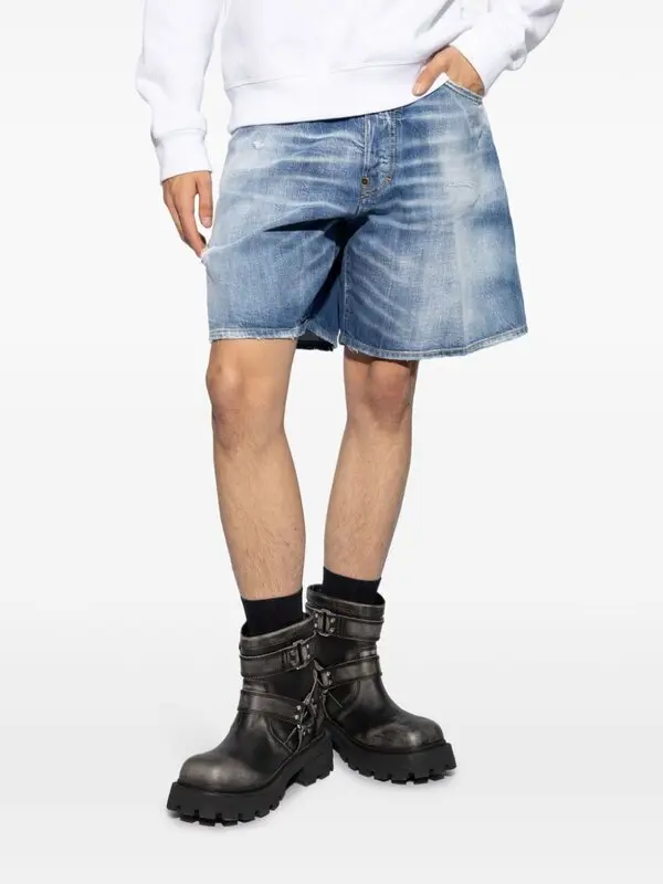 Dsquared2 Distressed Denim Shorts