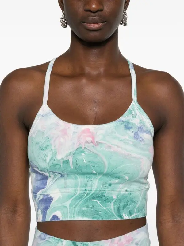 Electric & Rose Mia Marbled-pattern Sports Bra
