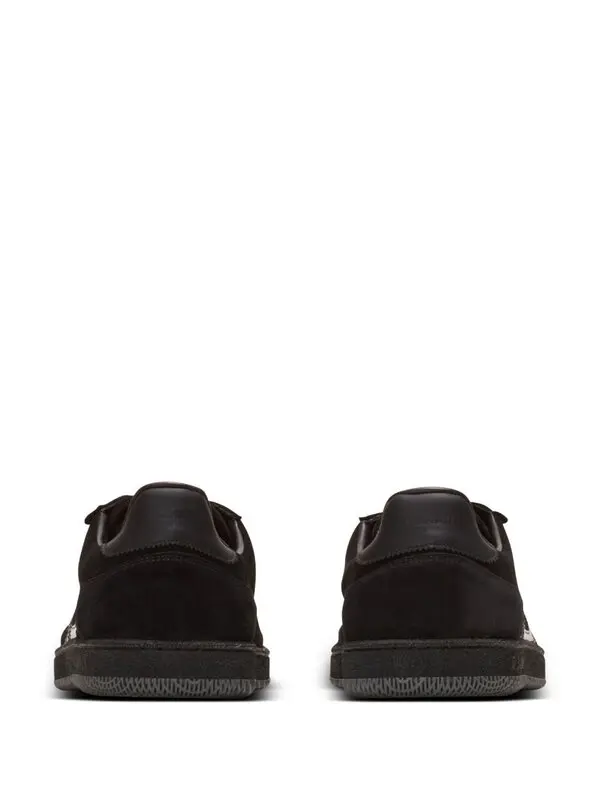 Balmain Swan Suede Sneakers - Black