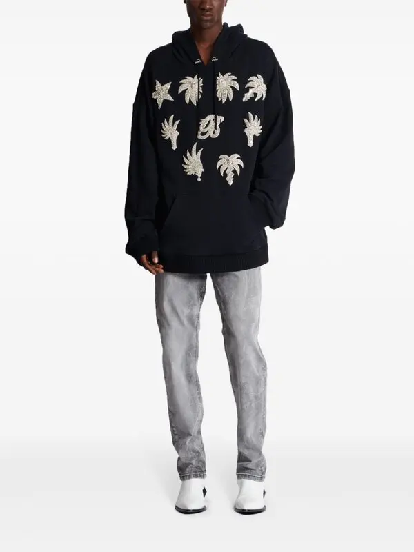 Balmain Crystal-embellished Hoodie