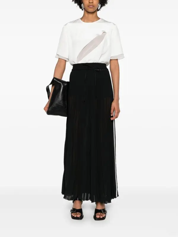 PETER DO Sheer Pleated Maxi Skirt