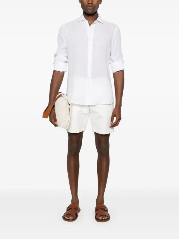 Peserico Long-sleeve Linen Shirt - White