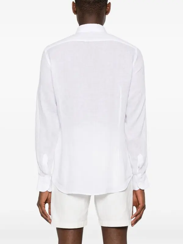 Peserico Long-sleeve Linen Shirt - White