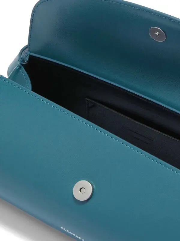 JIL SANDER Small Cannolo Shoulder Bag - Blue