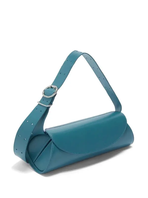 JIL SANDER Small Cannolo Shoulder Bag - Blue
