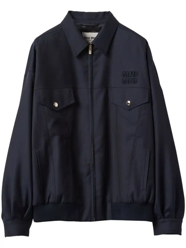 Miu Miu Batavia Wool Bomber Jacket