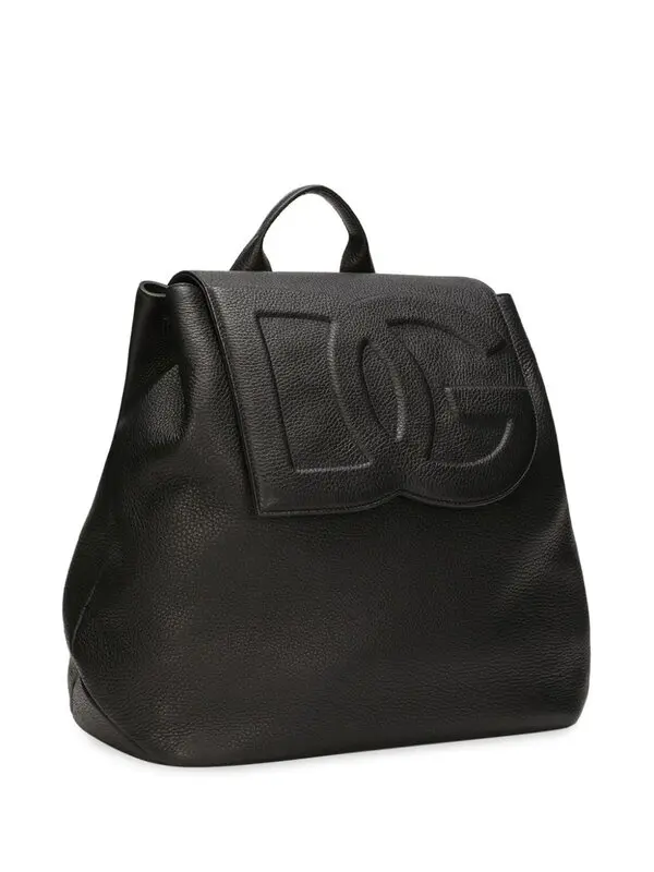 Dolce & Gabbana Logo-embossed Leather Backpack