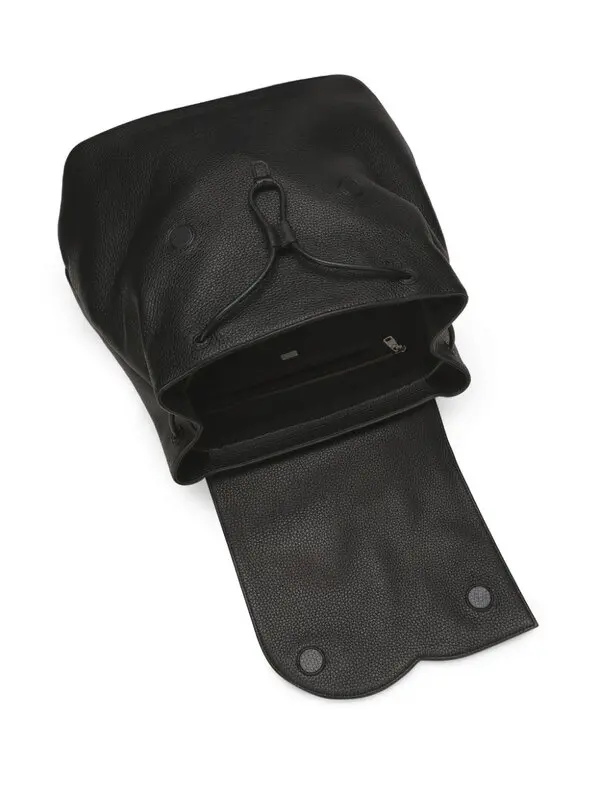 Dolce & Gabbana Logo-embossed Leather Backpack