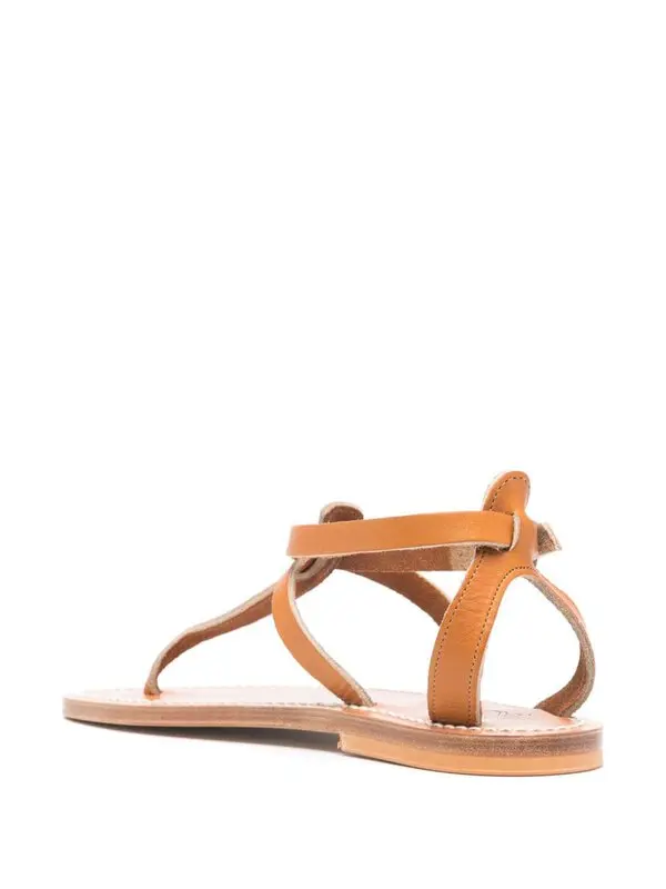 K.JACQUES Leather Flat Sandals