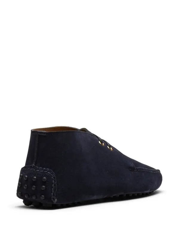 Car Shoe Suede Ankle Boots - Blue