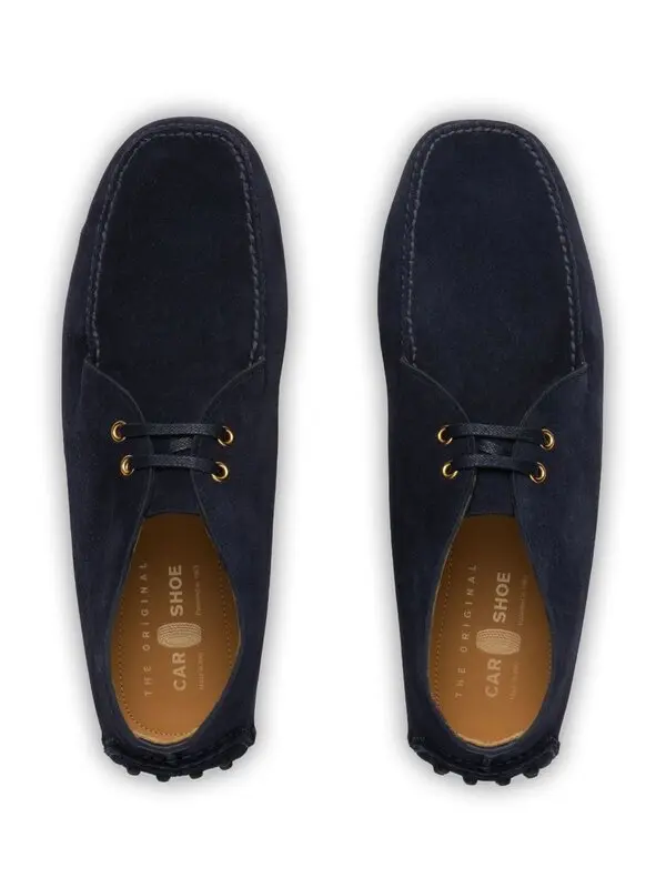 Car Shoe Suede Ankle Boots - Blue