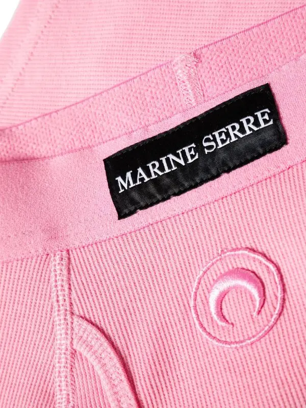 MARINE SERRE Crescent Moon-embroidered Boxers