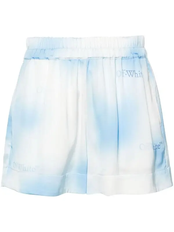 Off-White Logo-print Gradient Shorts