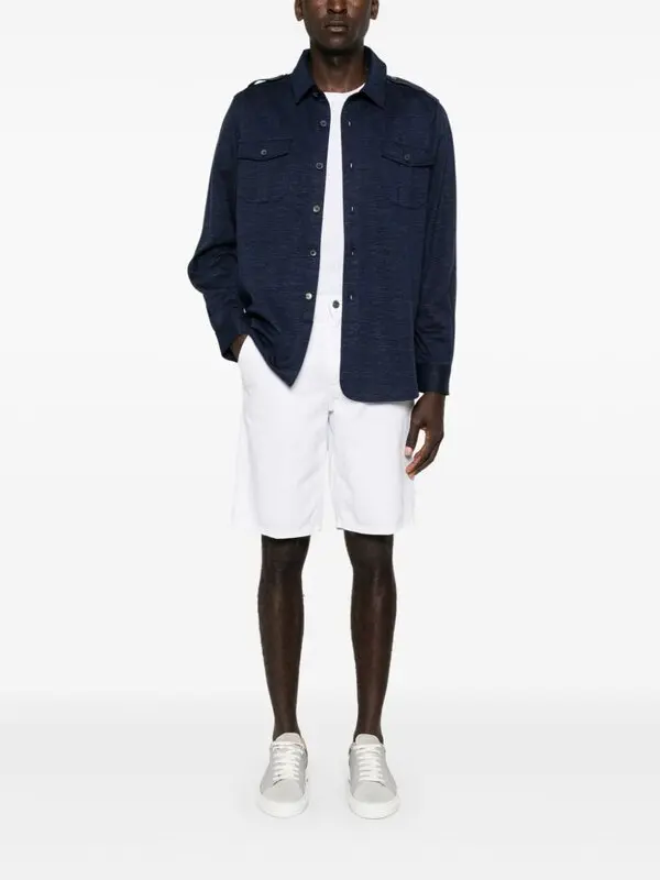 Sease Mélange-effect Virgin Wool-silk Shirt