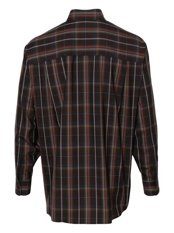Auralee Checked Wool Shirt