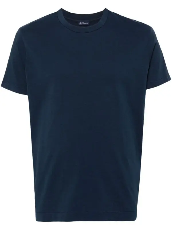 FINAMORE 1925 Positano Cotton T-shirt - Blue