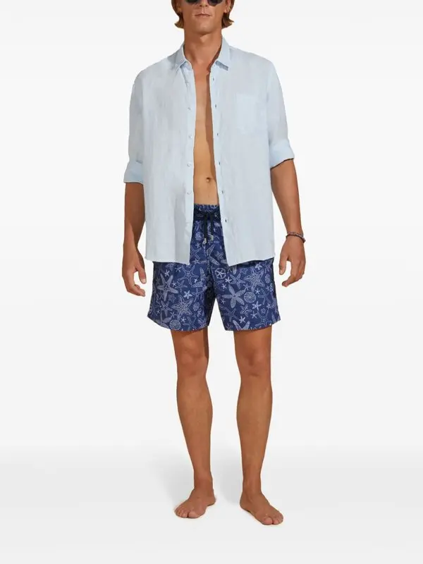 Vilebrequin Caroon Linen Shirt - Blue