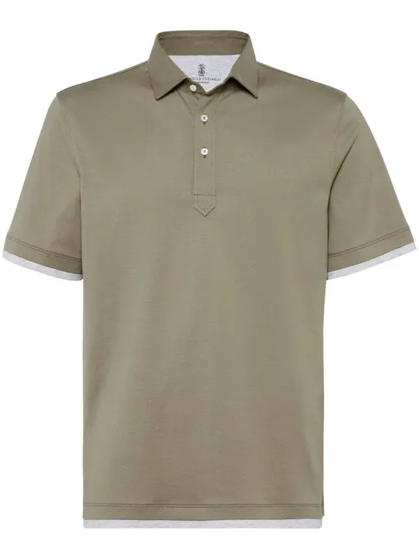 Brunello Cucinelli Polo-collar Cotton Polo Shirt
