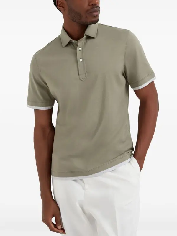 Brunello Cucinelli Polo-collar Cotton Polo Shirt