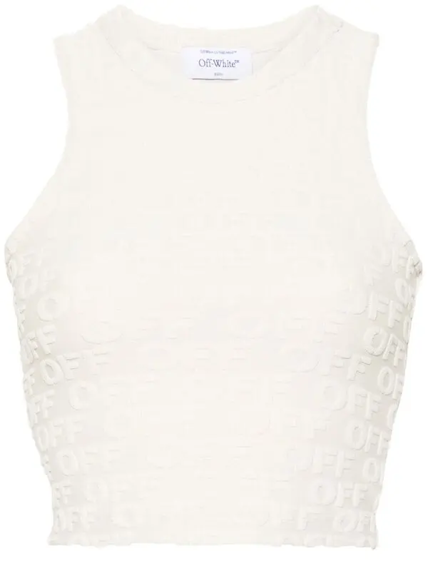 Off-White Rowing Terry-cloth Crop Top